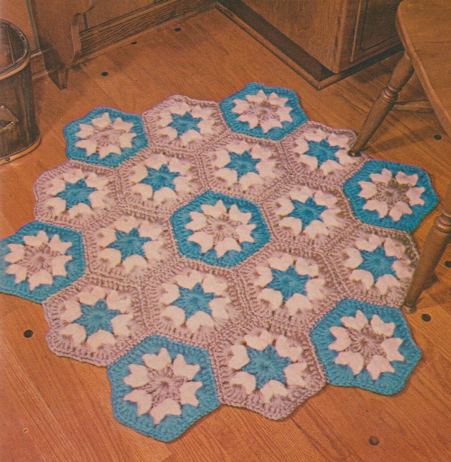 Mosaic Crochet Rug Pattern Pdf No. 4 Vol. 37 - Etsy