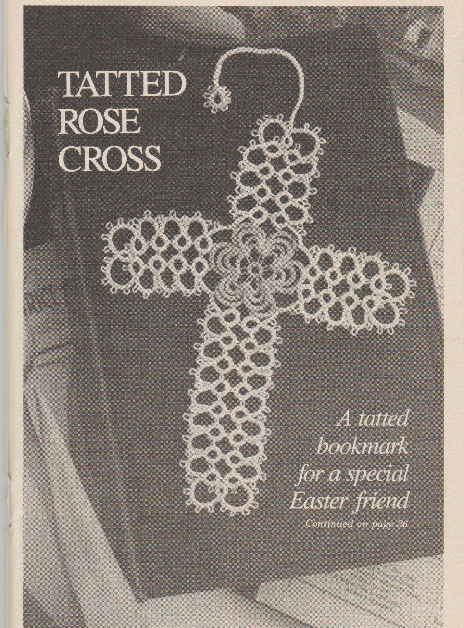 Tatted Cross Pattern Pdf - Etsy