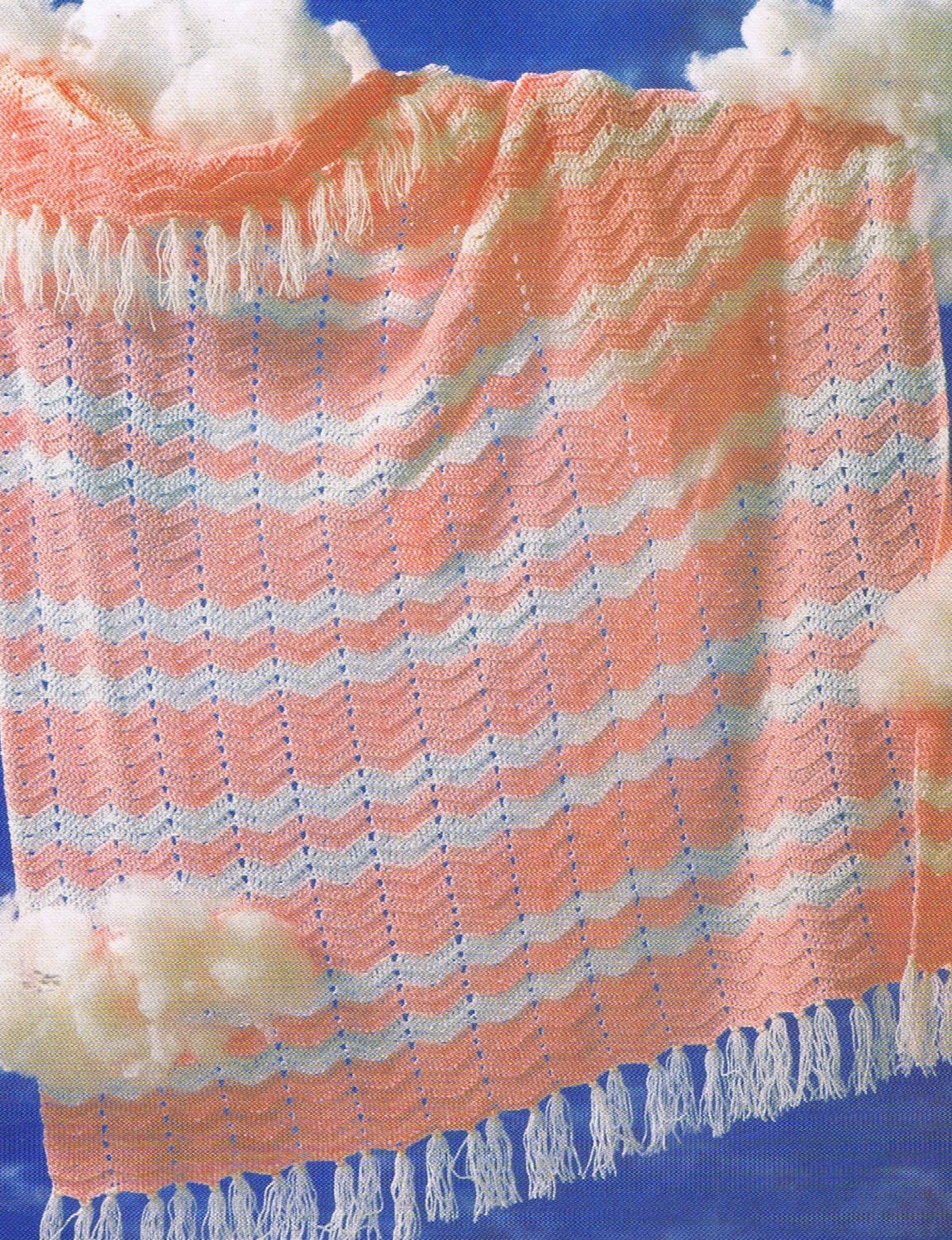 Ripple/chevron/baby Afghan/easy Level/ Crochet Pattern /download ...