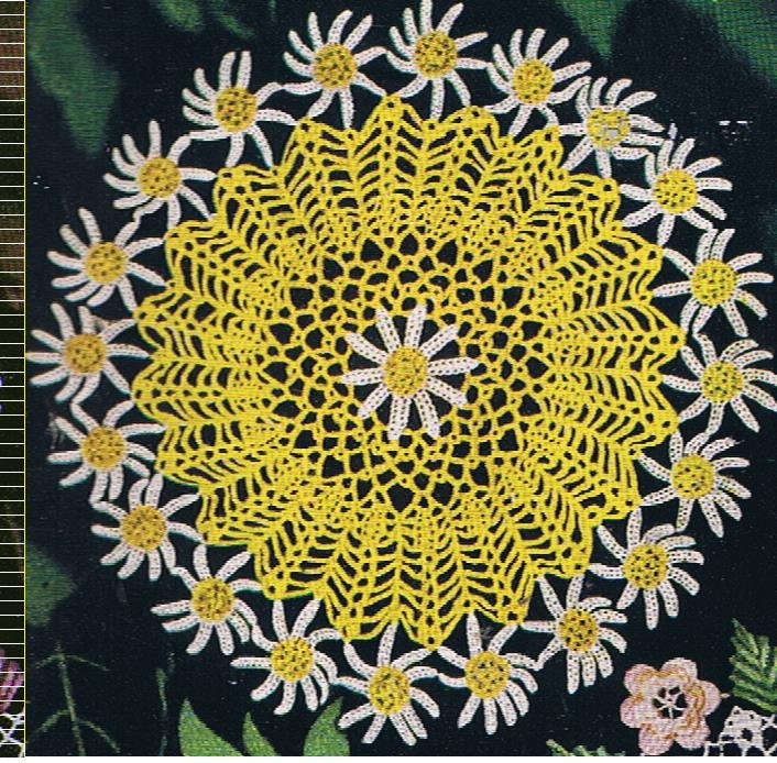 Pretty Crochet Daisy Doily ,crochet Doily Pattern Pdf - Etsy