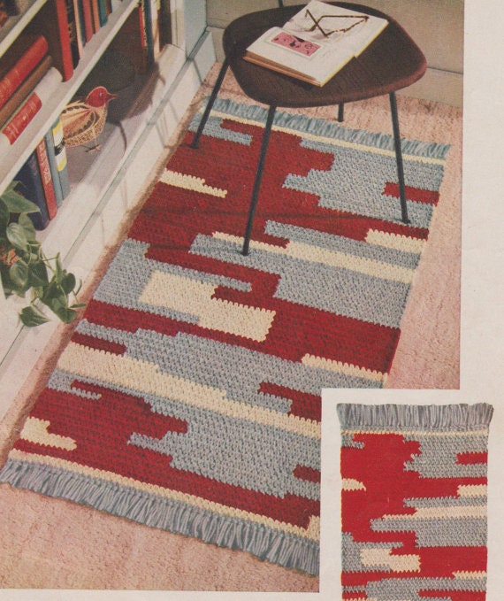 Crocheted Rugs Pattern and Instructions Star Book No. 106 - Etsy