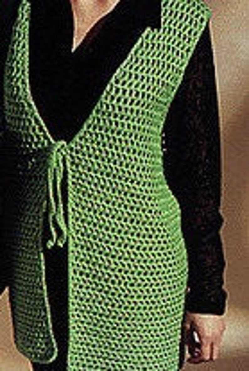 Vest Crochet Pattern Pdf Vintage Pattern - Etsy