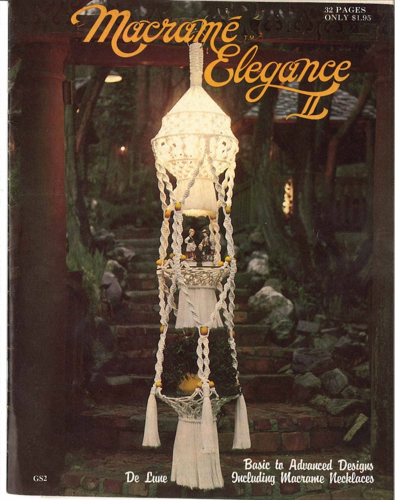 Vintage Vintage Macrame Elegance II Patterns Book PDF Instant Digital ...