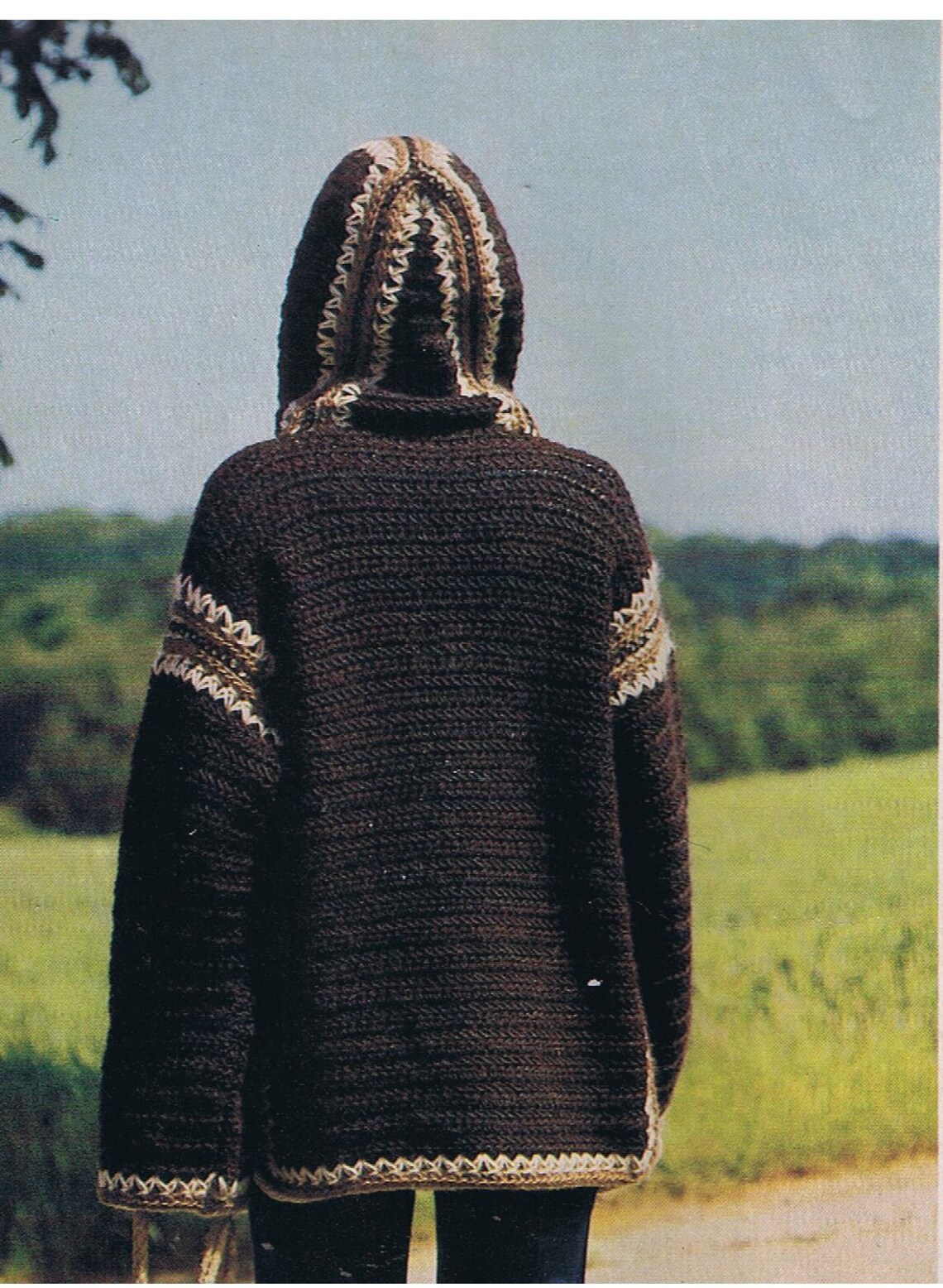 Crochet Hood Jacket Sweater Pattern Small Med and Large Sizes - Etsy
