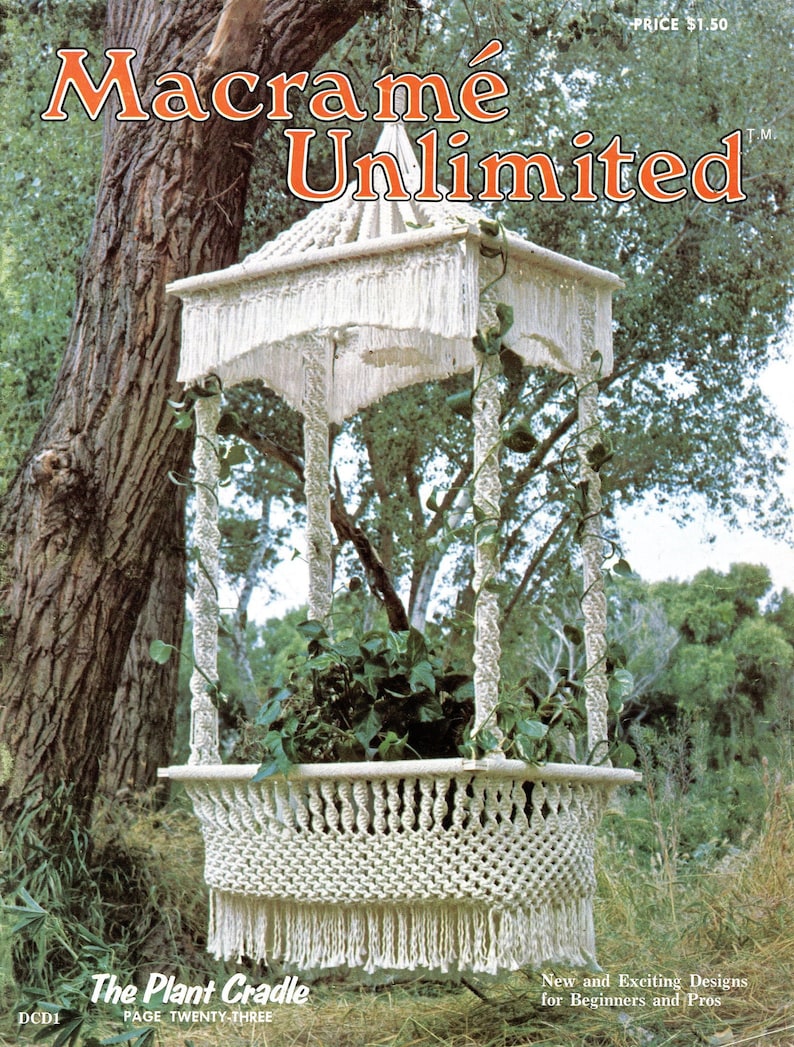 Macramé Unlimited 22 Vintage 70s Macrame Patterns Instant - Etsy