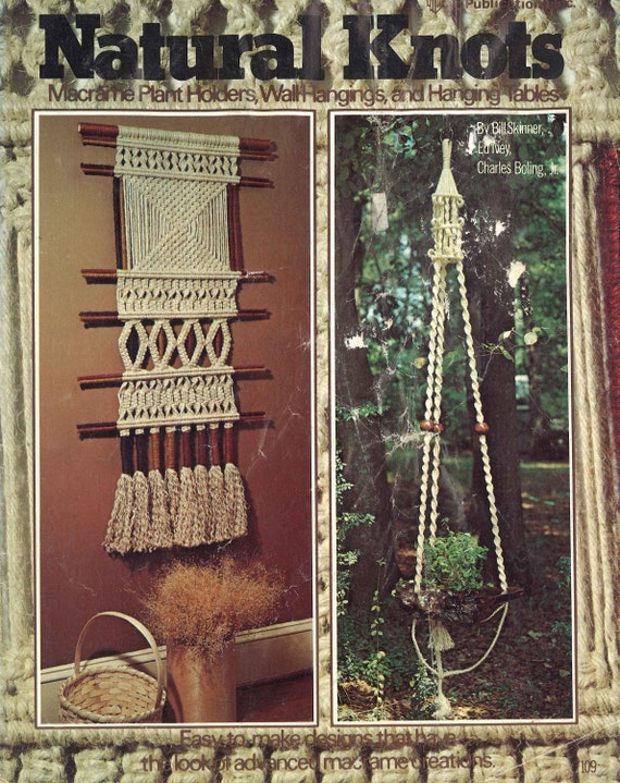 Macramé Natural Knots 1970s Macrame Pattern Book 70s - Etsy