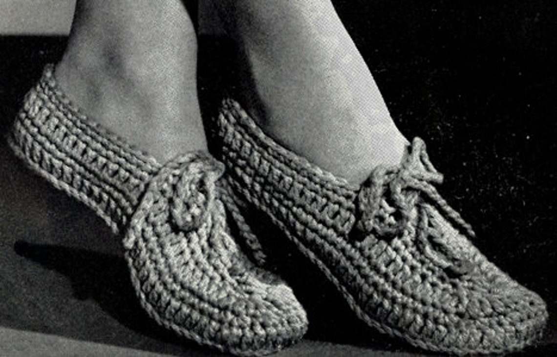 Patio Slippers Crochet Pdf Pattern - Etsy UK
