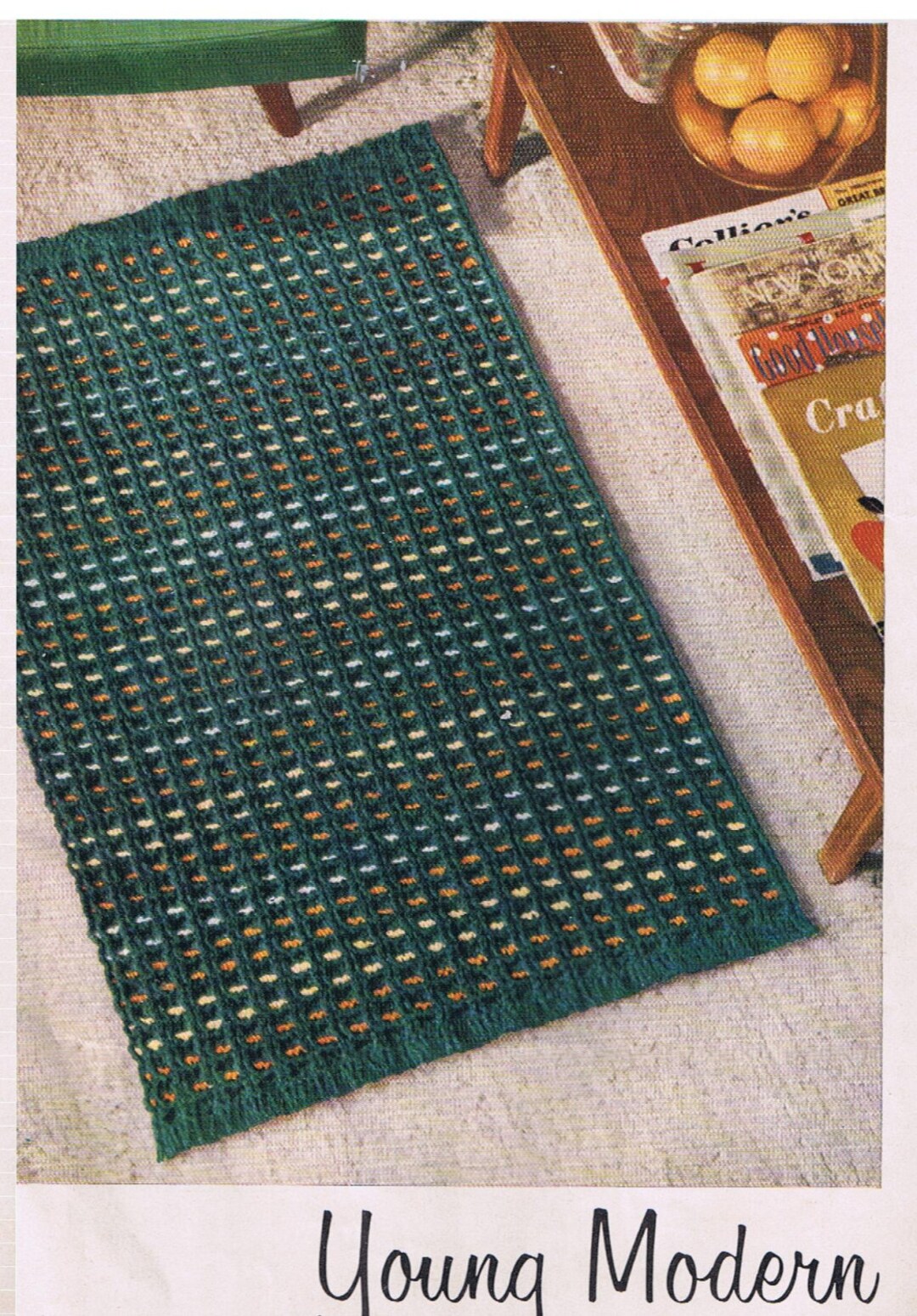 Waffle Stitch Crochet Rug Pattern Pdf - Etsy