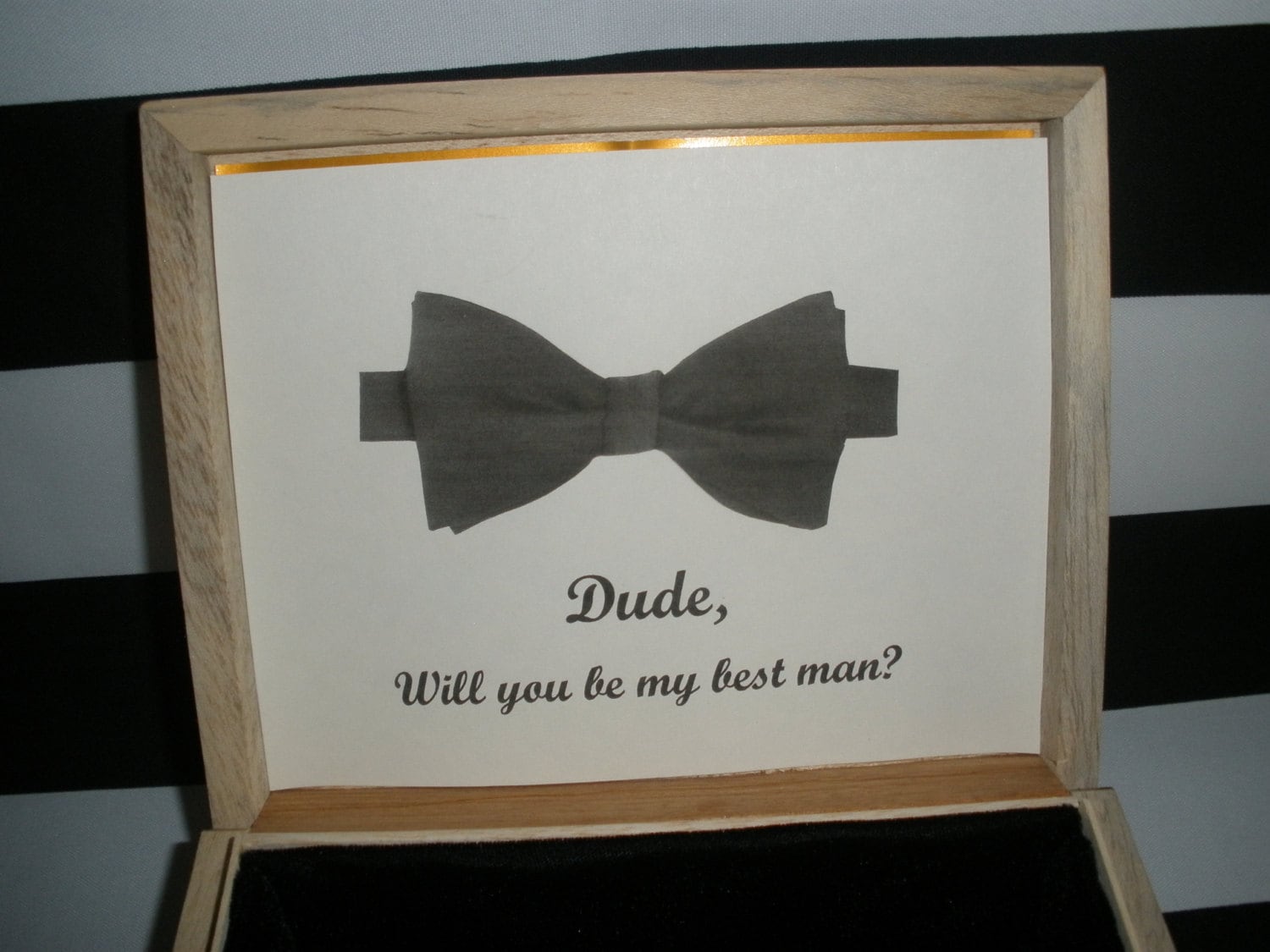 Groomsman, Best Man, Custom Cigar Box Valet, Watch Box, Jewelry Box ...