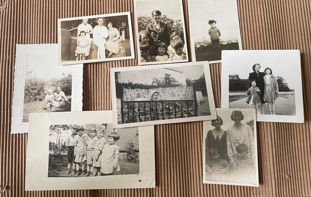 Vintage Lot of Photogenic Kids Black and White Photos Central New York ...