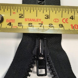 27 Inch Black YKK Zippers Nylon Coil Sportswear Outerwear Jacket Box of ...