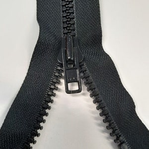 27 Inch Black YKK Zippers Nylon Coil Sportswear Outerwear Jacket Box of ...