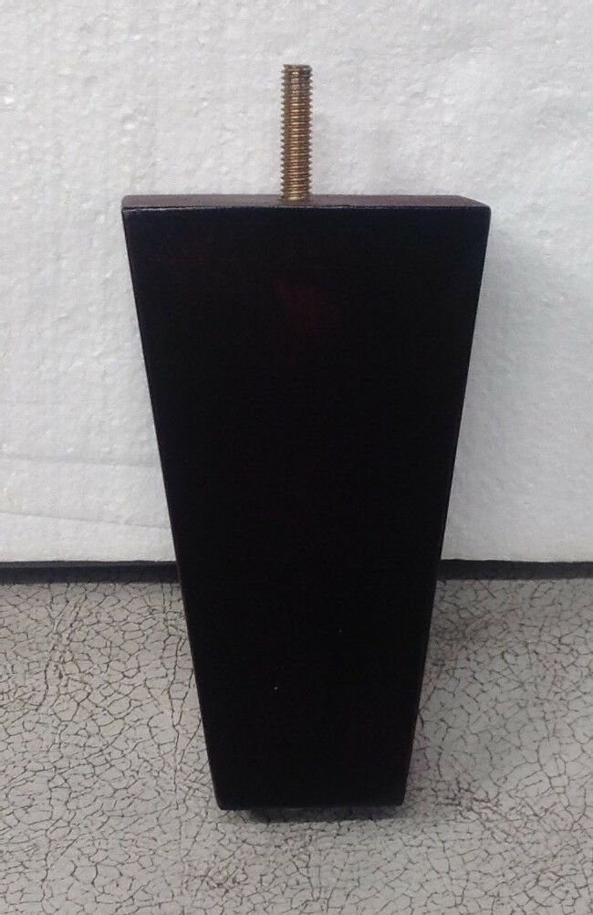 115 Furniture Legs Feet Tapered Couch Sofa Ottoman Ebony 5-3/4" Tall 4 ...