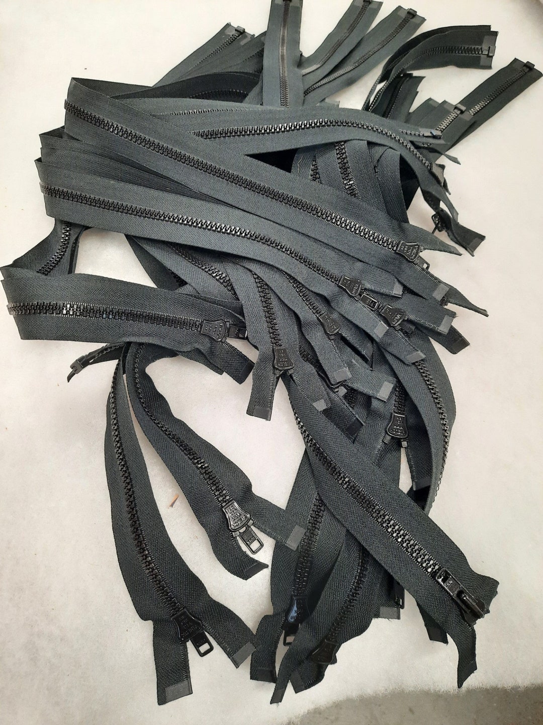 27 Inch Black YKK Zippers Nylon Coil Sportswear Outerwear Jacket Box of ...