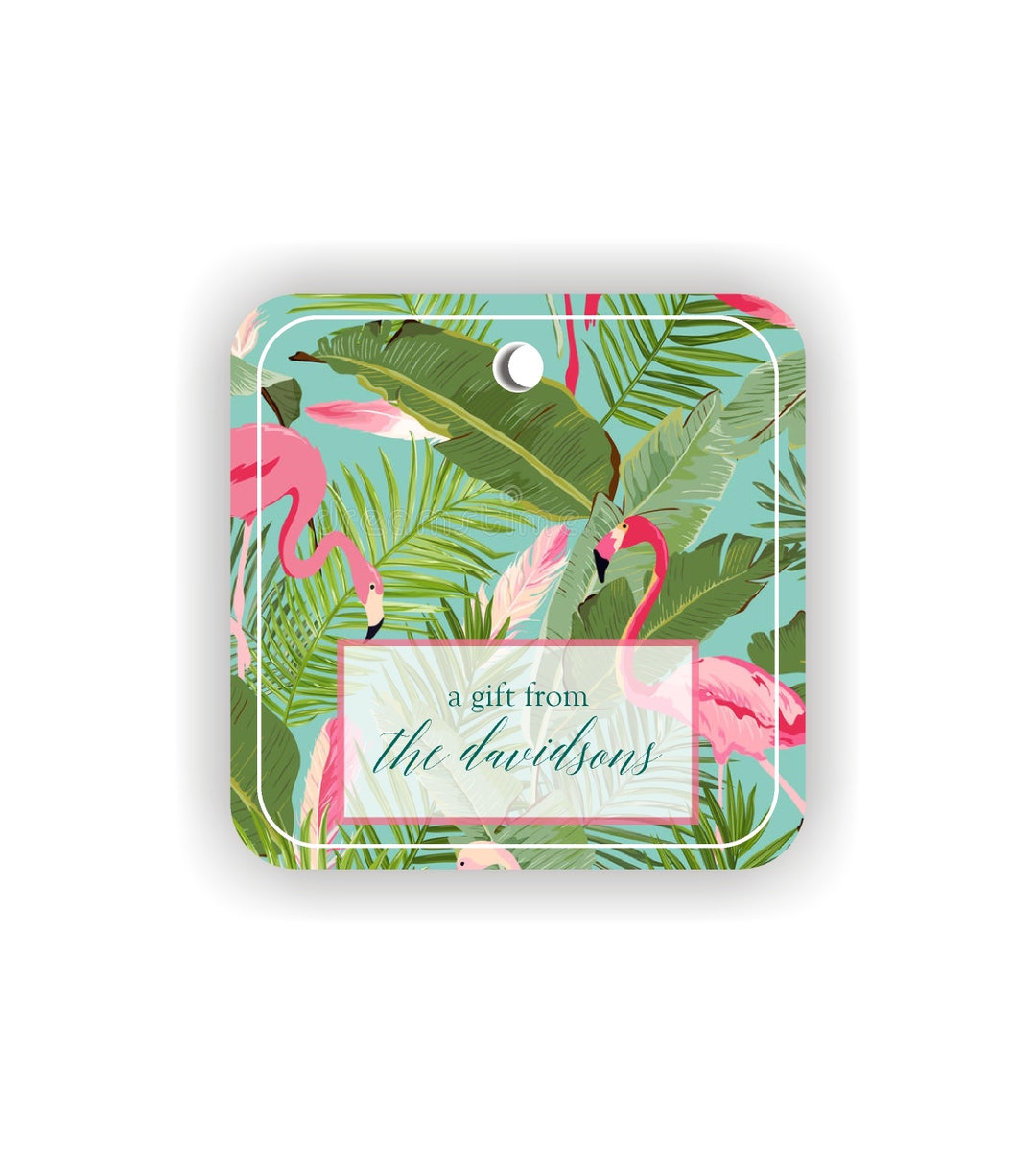 Personalized Gift Tags With Flamingos Bird Lover Gift - Etsy