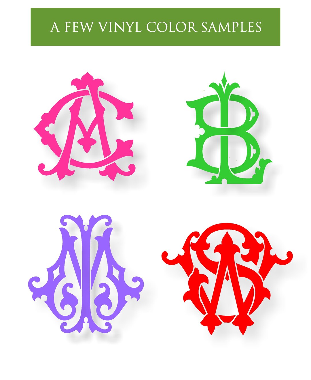 Two Letter Monogram, Vintage Letter Monogram, Car Monogram, Cup ...