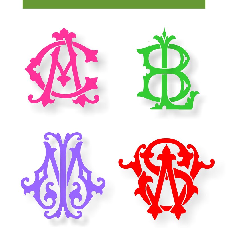 Two Letter Monogram - Etsy