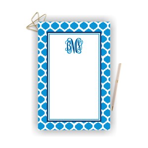 Blue and White Gifts, Monogrammed Notepad, Personalized Notepad ...