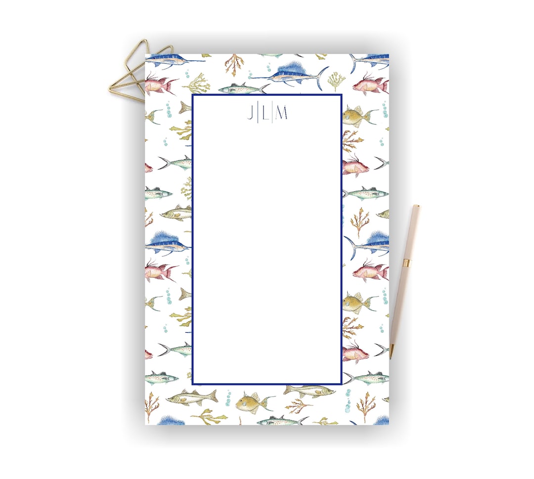 Fishing Notepads, Gone Fishing, Fishing Stationery, Fishing Gifts ...