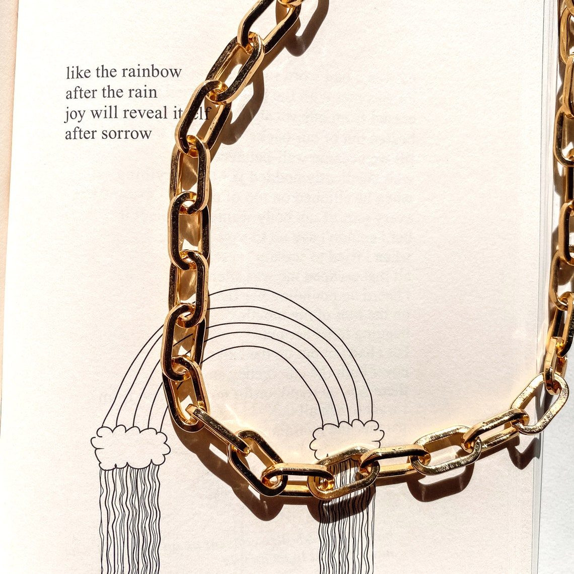 Infinity Chain Link Necklace Chunky Chain Gold Filled Choker | Etsy