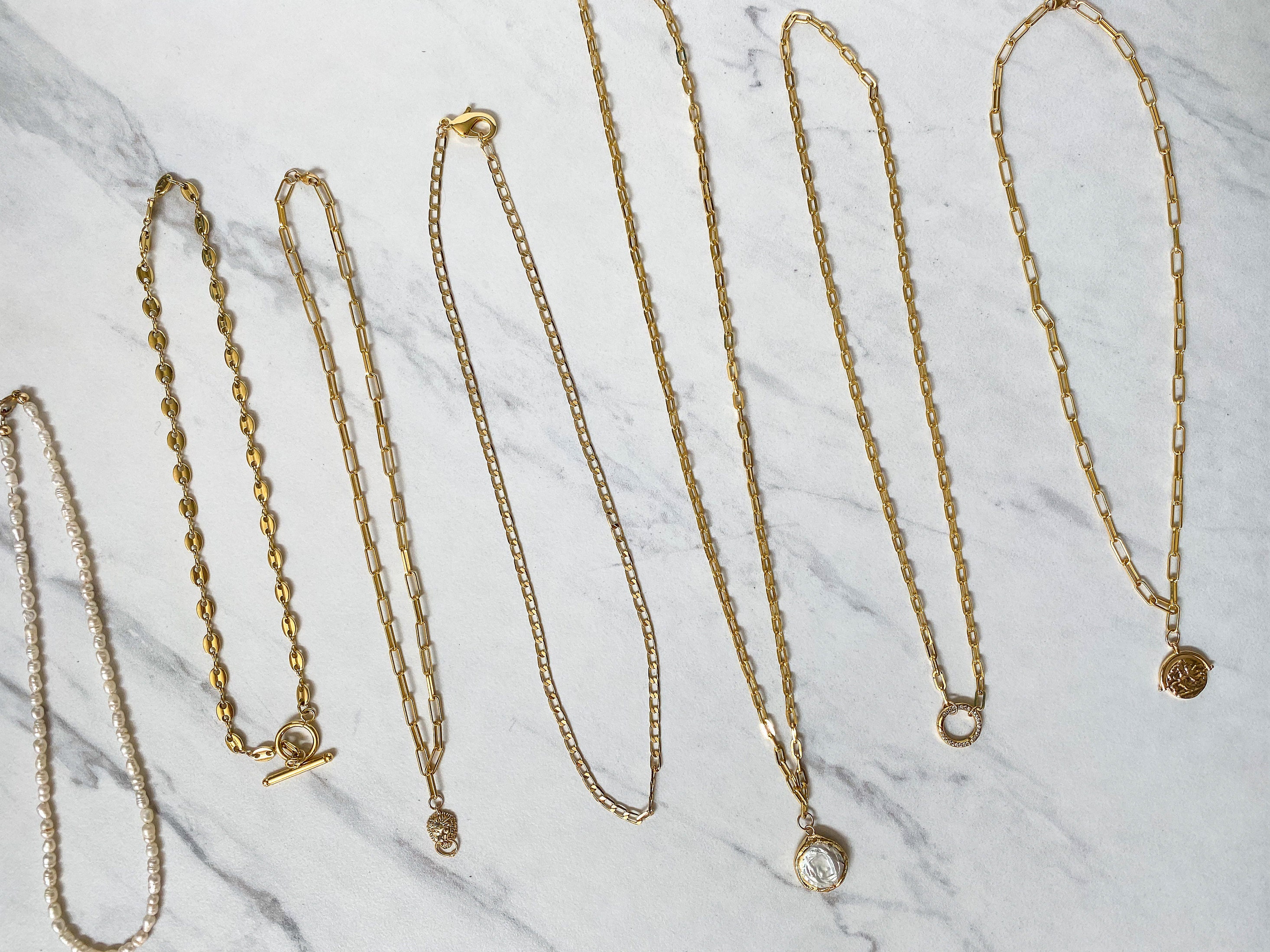 Lion's Mane Gold Chain Necklace 17 inches Thick Gold | Etsy