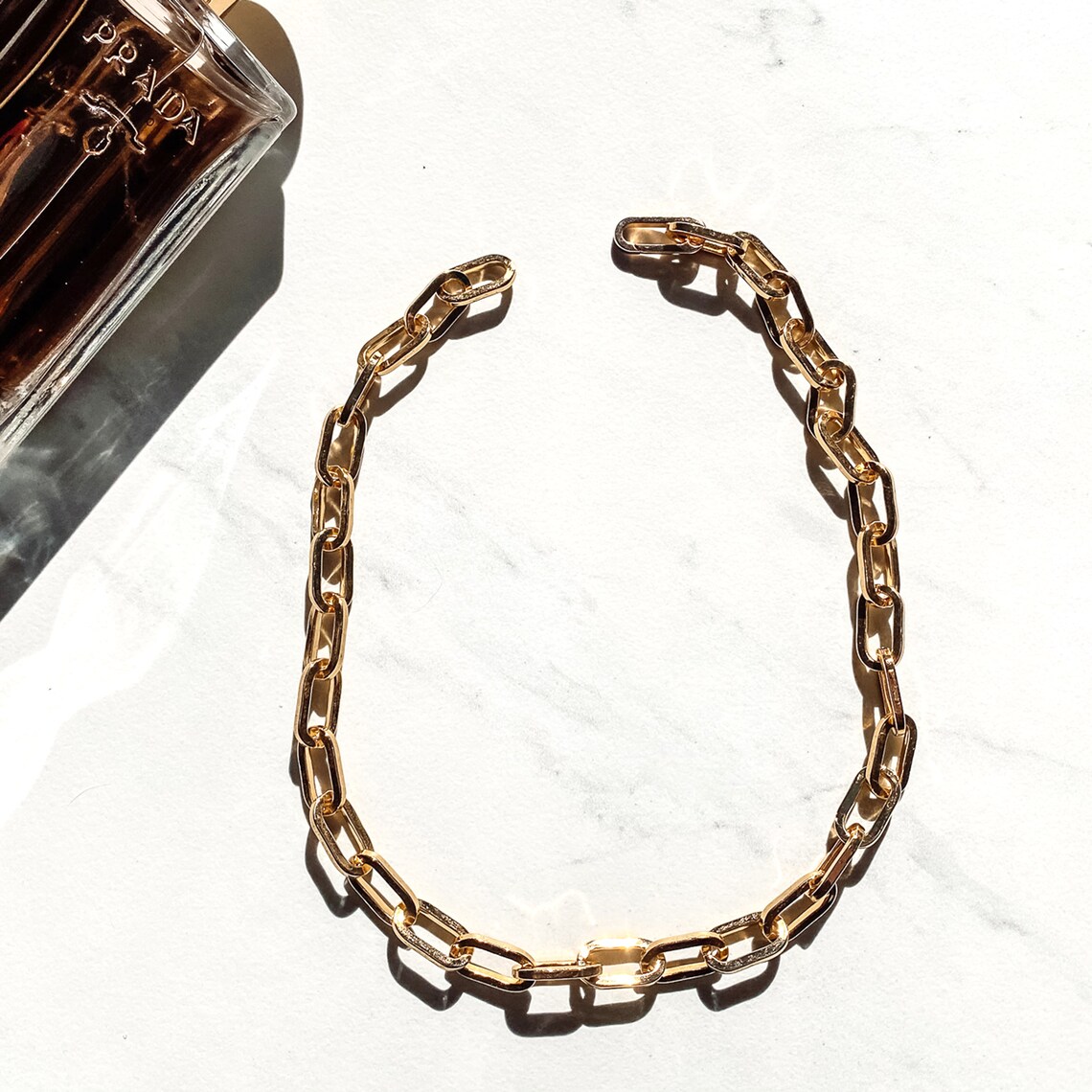 Infinity Chain Link Necklace Chunky Chain Gold Filled Choker | Etsy