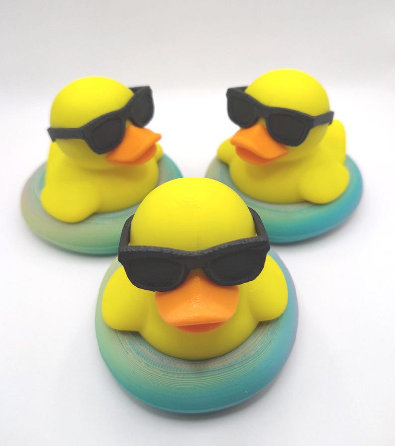 Summertime Duck in a Pool Float, Ducking, Dashboard Buddy, Custom Duck ...
