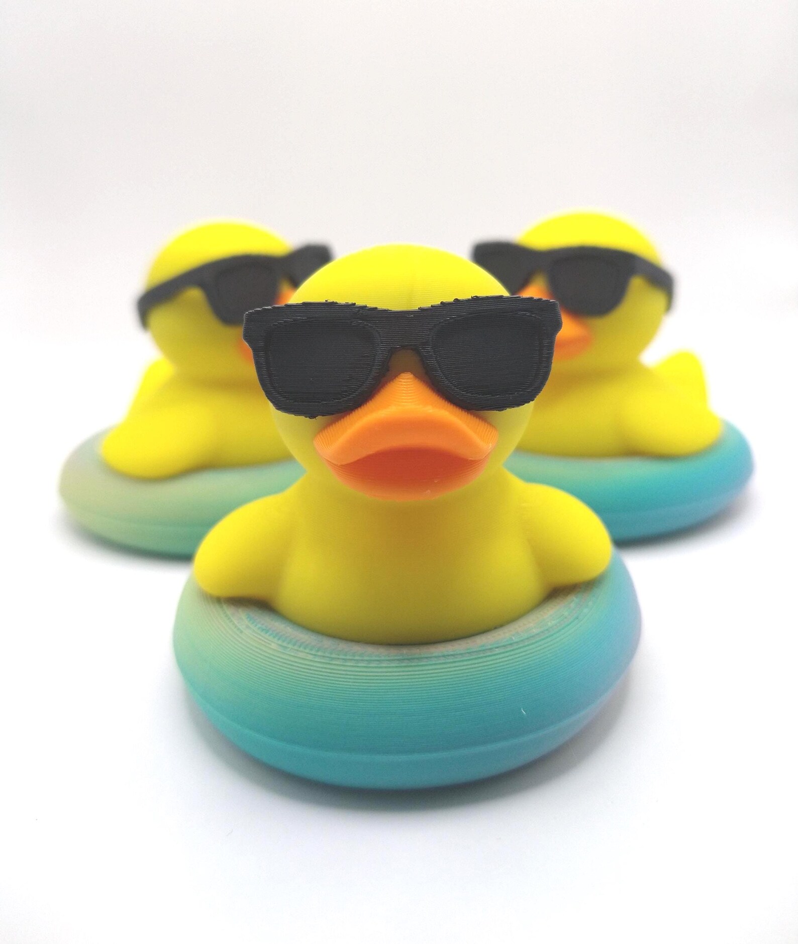 Summertime Duck in a Pool Float, Ducking, Dashboard Buddy, Custom Duck ...