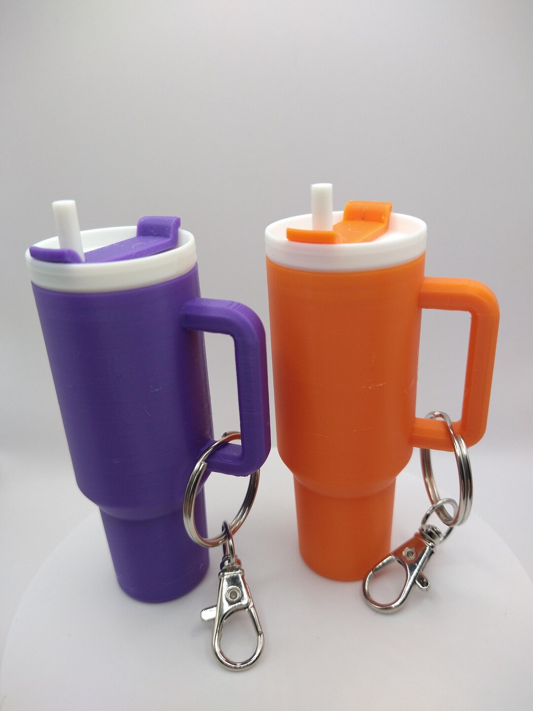 Mini Stanley Inspired Tumbler Cup Keychain Holds Standard Size Lip Balm ...