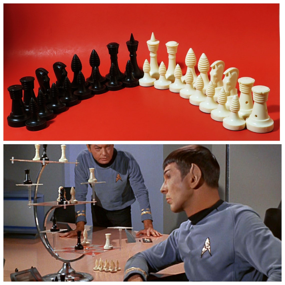 Vintage Ganine Complete Chess Set for a Star Trek 3D Chess Prop - Etsy