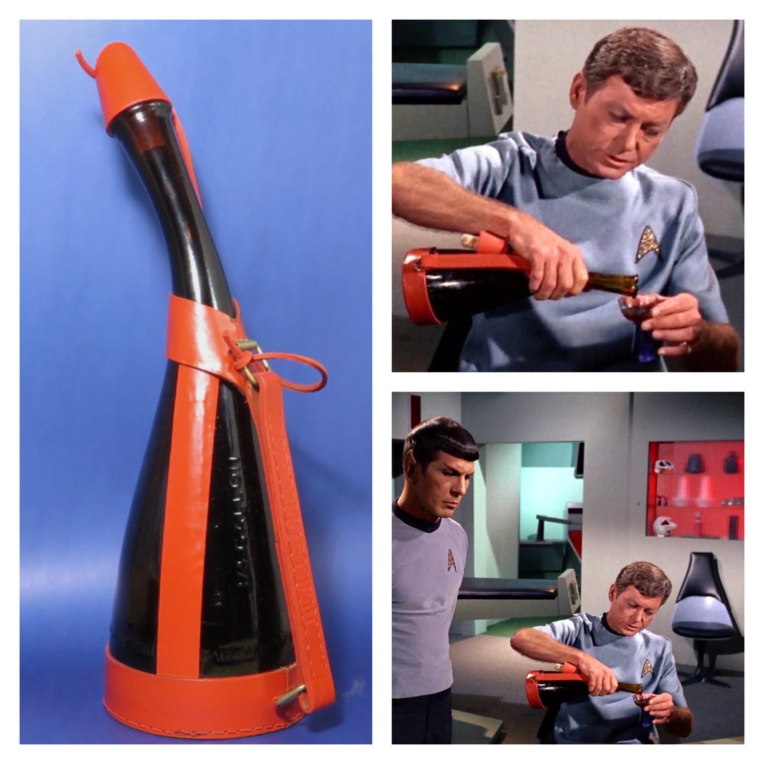 Star Trek Saurian Brandy Whiskey Bottle Prop Decanter Full Size 1/4 ...
