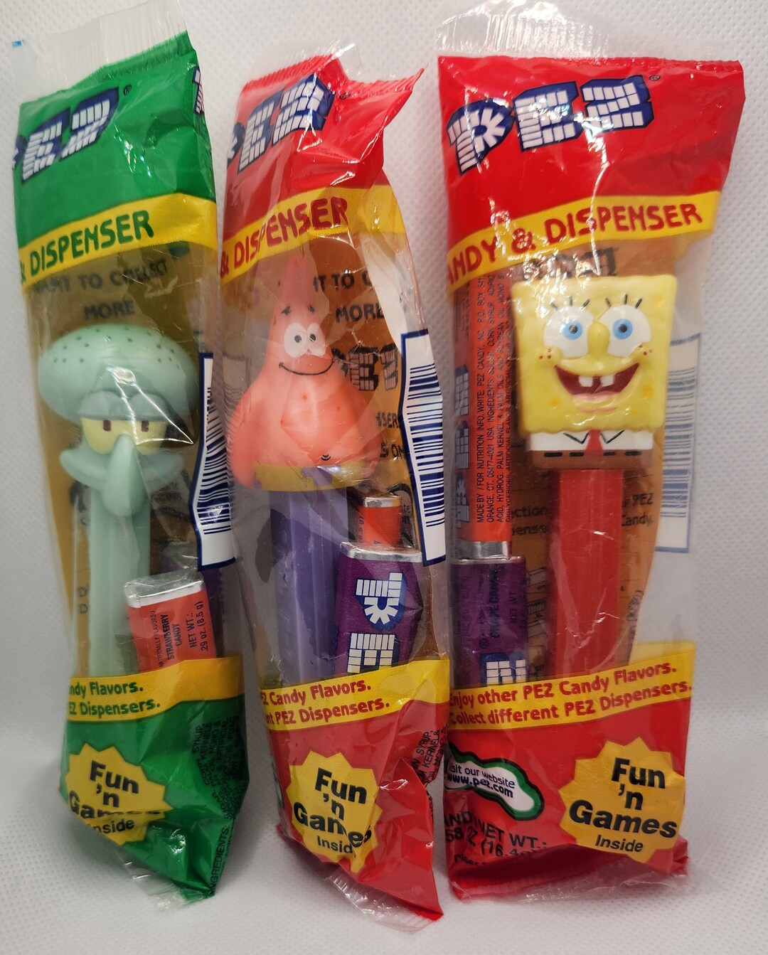 2004 Spongebob Pez Set - Etsy