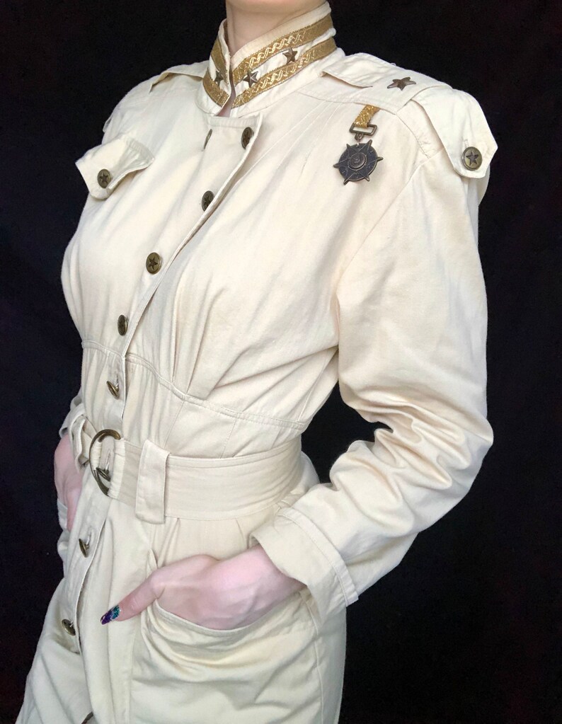 Vintage 1980's Military Utilitarian Style Structured | Etsy