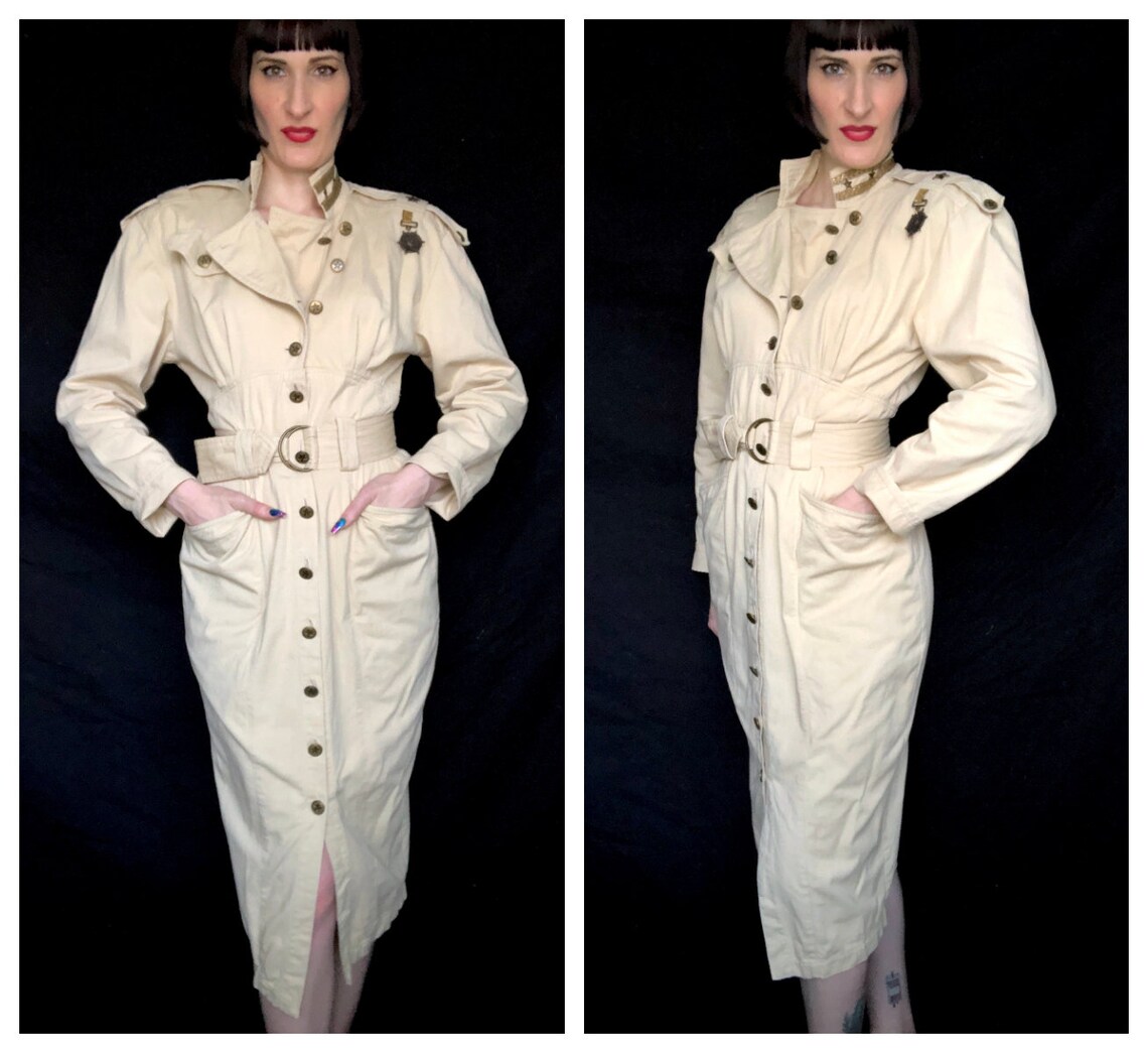 Vintage 1980's Military Utilitarian Style Structured - Etsy