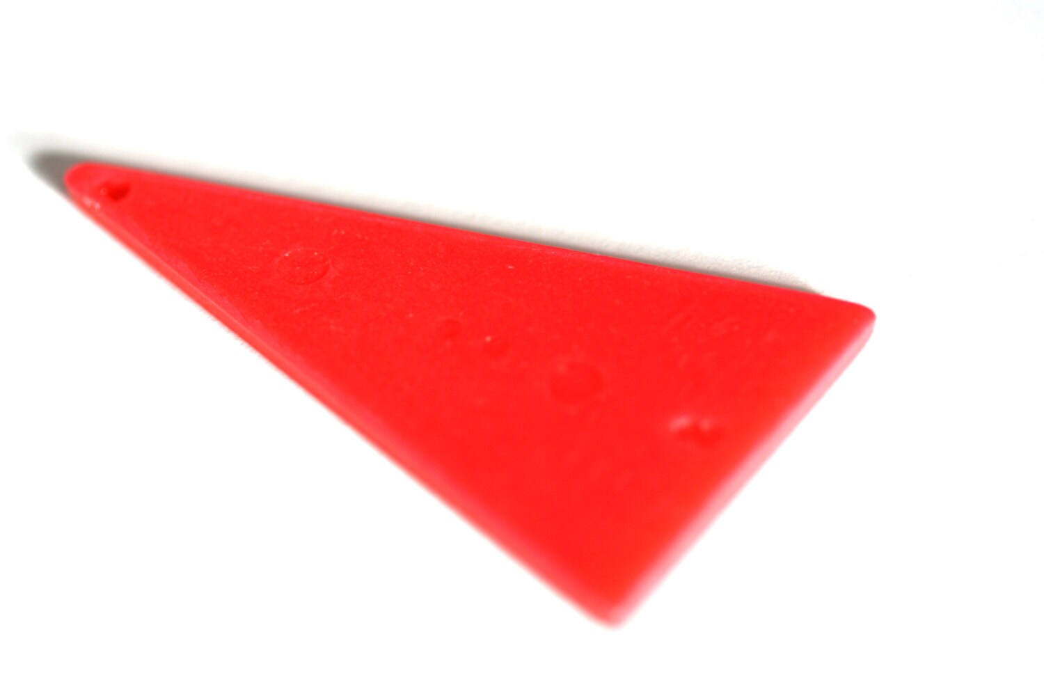 90s' Fluorescent Pink Triangles. Vintage Geometric Fluo Form. 3 Pieces ...