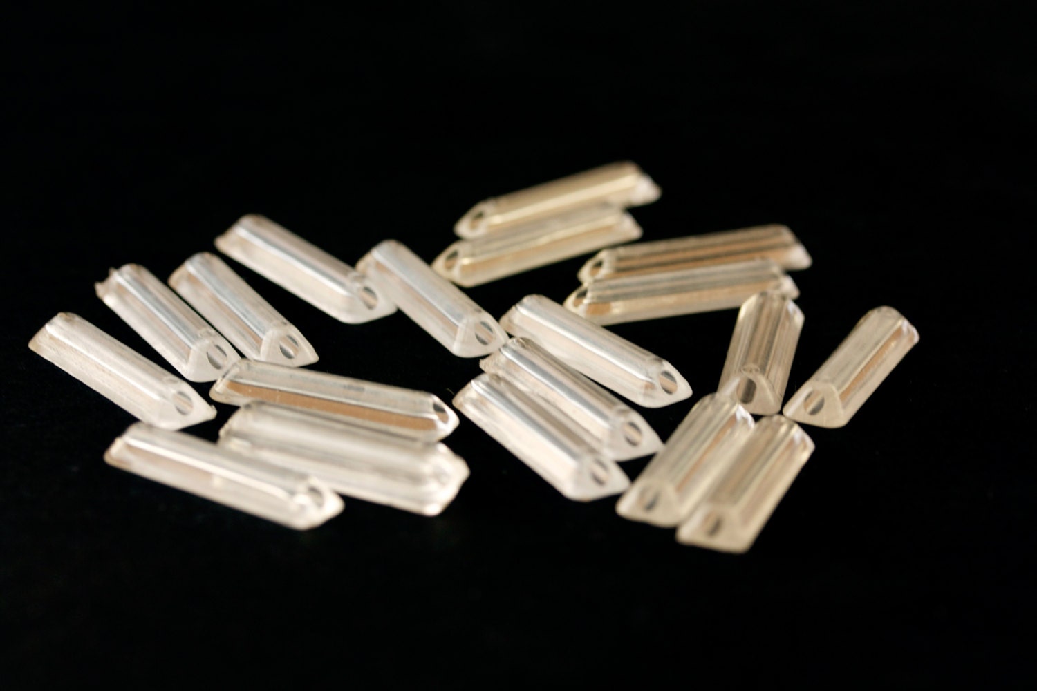 Translucent Acrylic Cylinder Tube Beads. 20 Pieces. - Etsy
