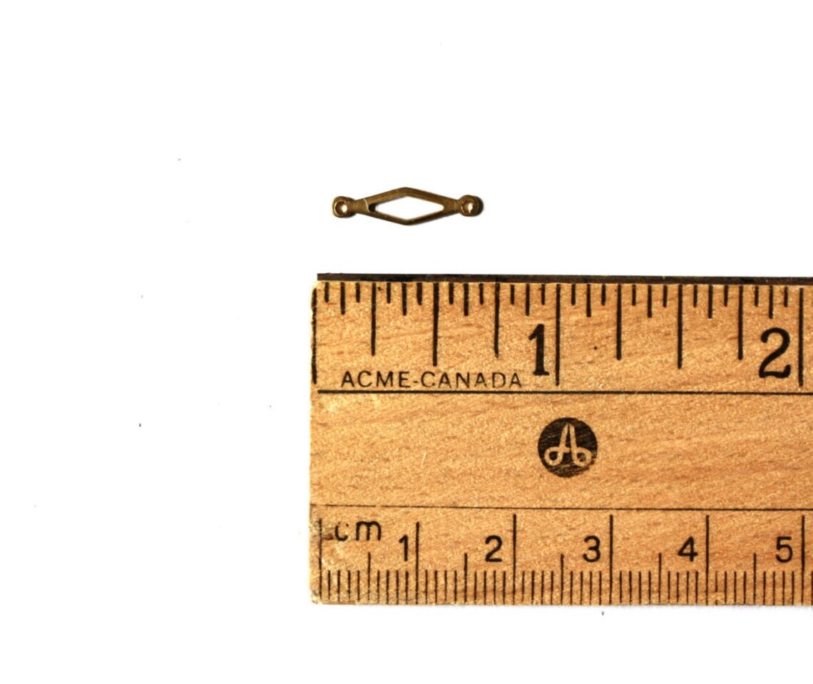 Small Gold Diamond-shaped Connectors. 10 Pieces - Etsy