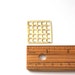 Gold Square Art Deco Findings. Gold Geometric Squares. Plaid Shape ...