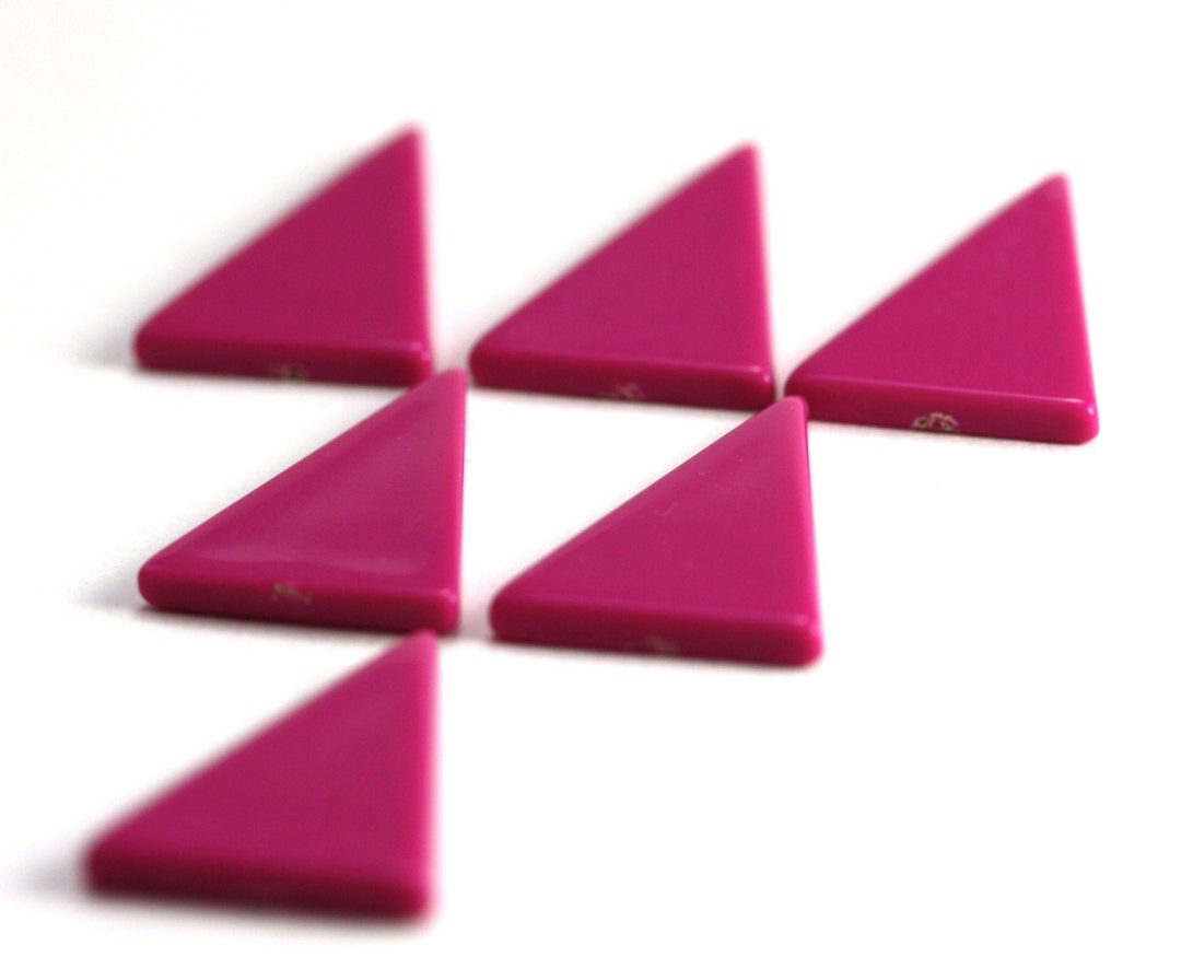 90s' Purple Triangles. Vintage Geometric Form. 6 Pieces. - Etsy