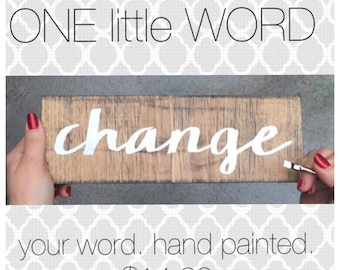 One little word | Etsy