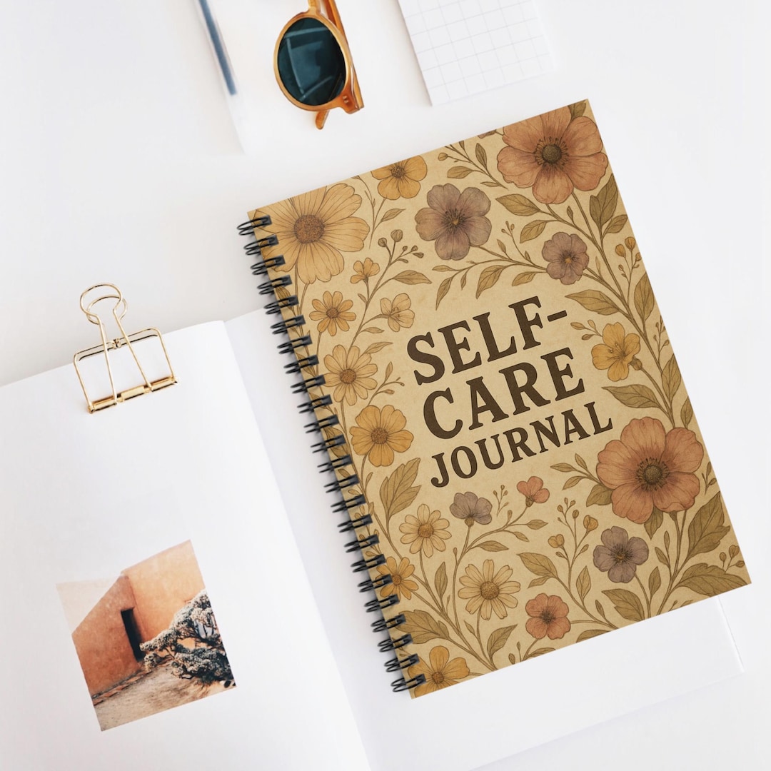 Floral Self-care Journal, Perfect for Daily Reflections, Gift for ...