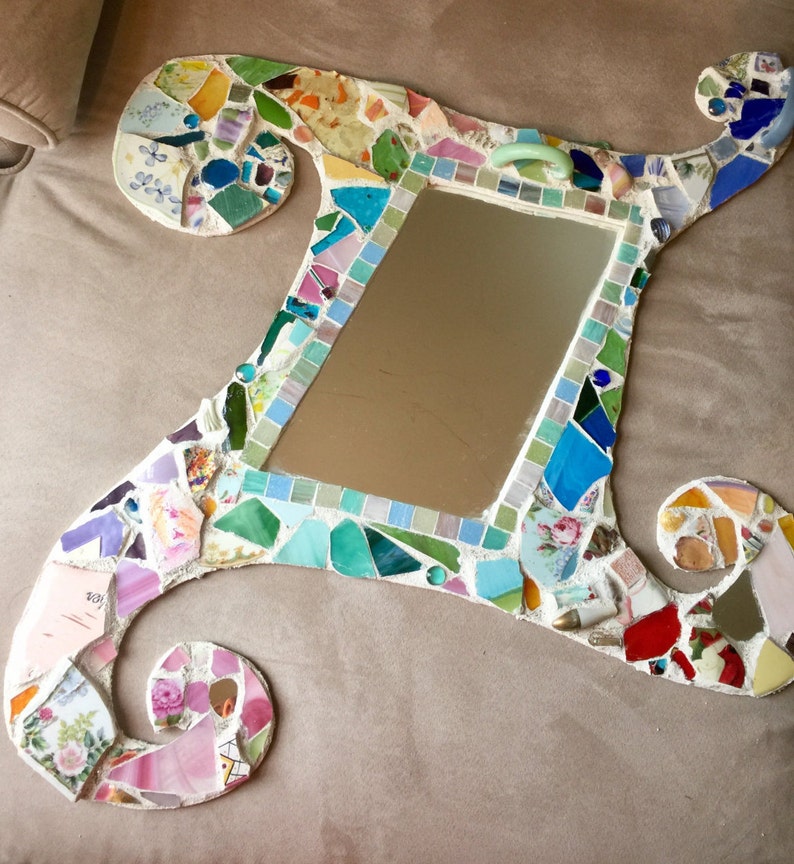 Whimsy Mosaic Mirror - Made to Order - Etsy