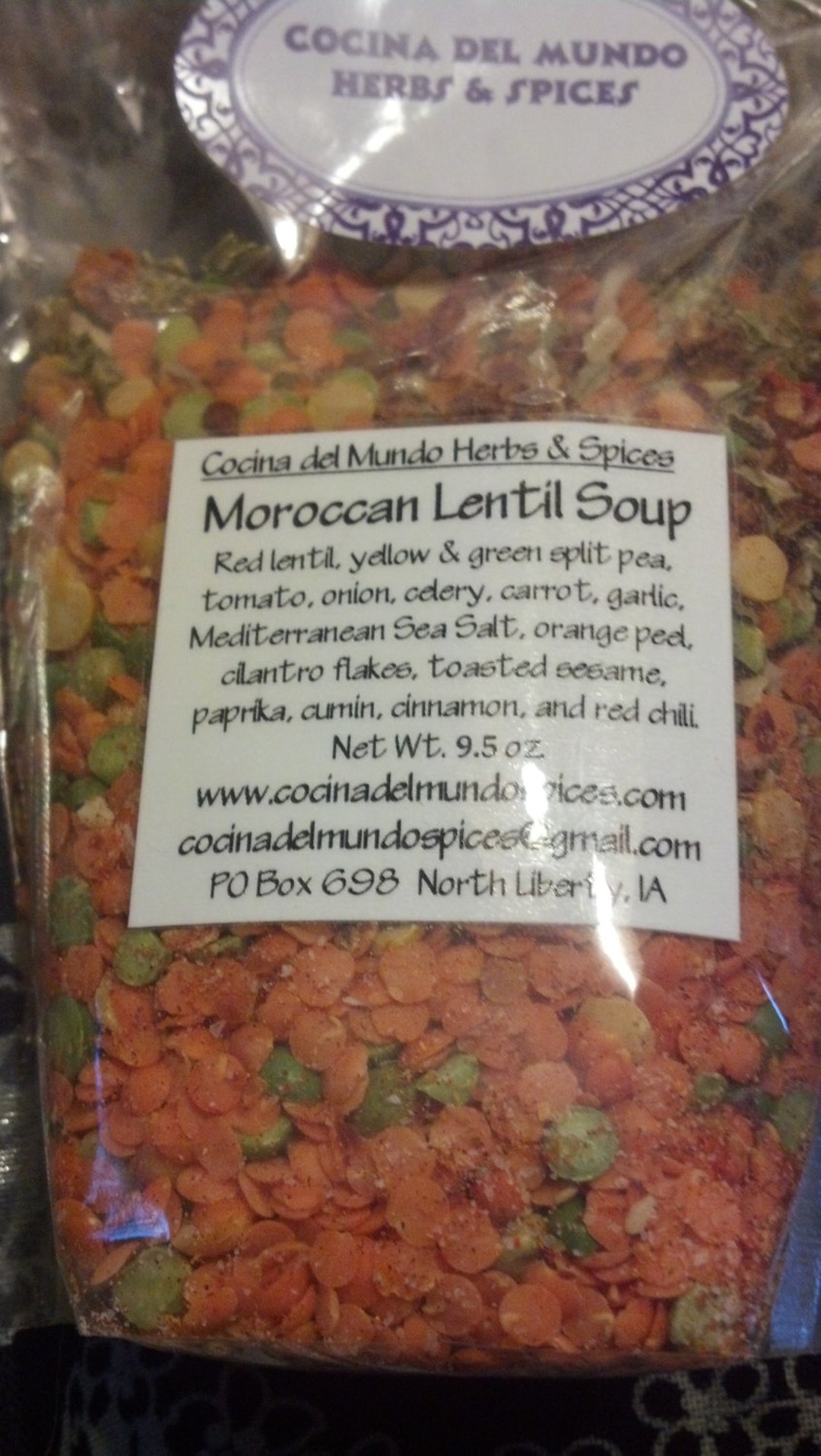 3 Packages of Moroccan Lentil Soup, Gift Package - Etsy