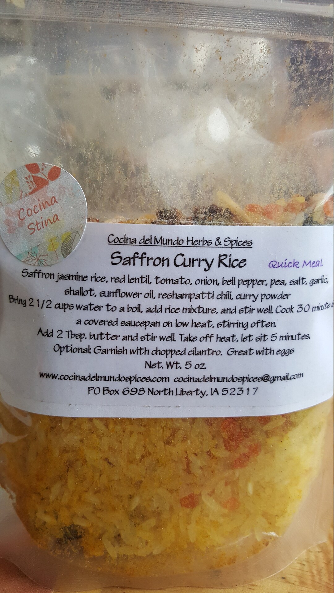 Saffron Curry Rice - Etsy