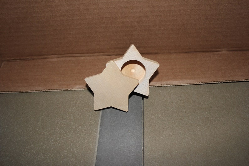 Unfinished Star Shape Trinket Box DIY Crafts Ready to Paint - Etsy
