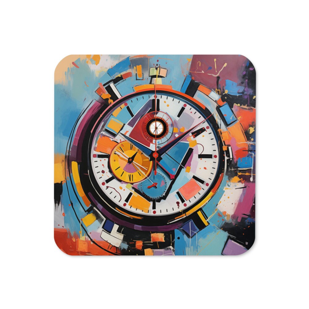 Clock Coaster - Wassily Kandinsky Abstract Art Graphic - Etsy