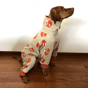 Vizsla Pyjamas, Vizsla Fleece-Pyjamas, Hundepyjamas, Hunde Outfit ...