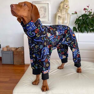 Vizsla Pajamas, Vizsla Fleece Pajamas, Large Dog Pajamas, Large Dog ...