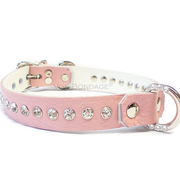 Pink Bondage Collar - Etsy