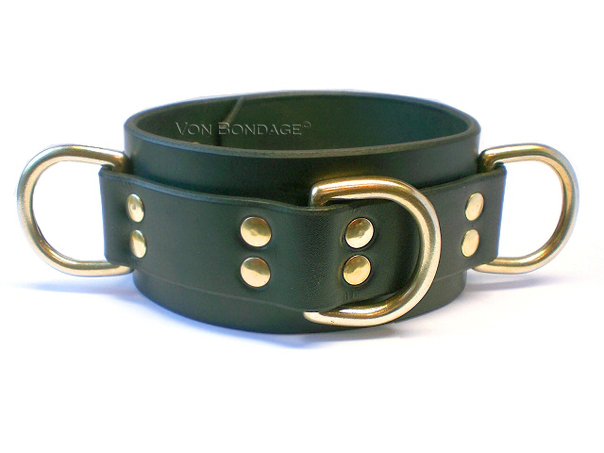 BDSM Collar in Solid Brass Bondage Collar Leather Collar - Etsy Canada